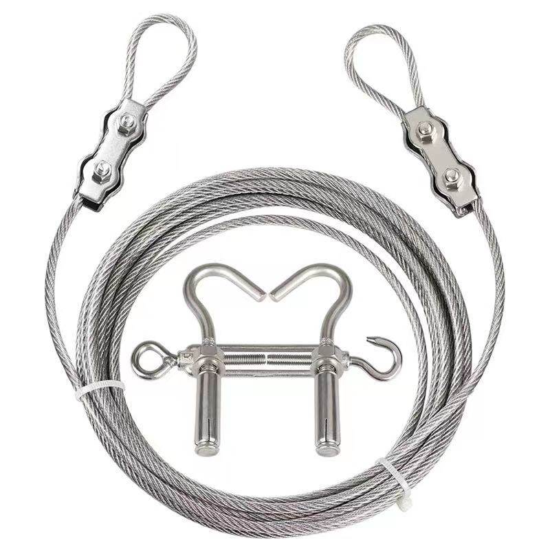 Waterproof and rust proof wire rope drying rack stainless steel wire ...