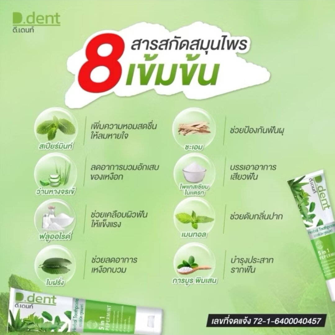 D.dent toothpaste dendant herbal toothpaste 100g. | Shop.com.mm