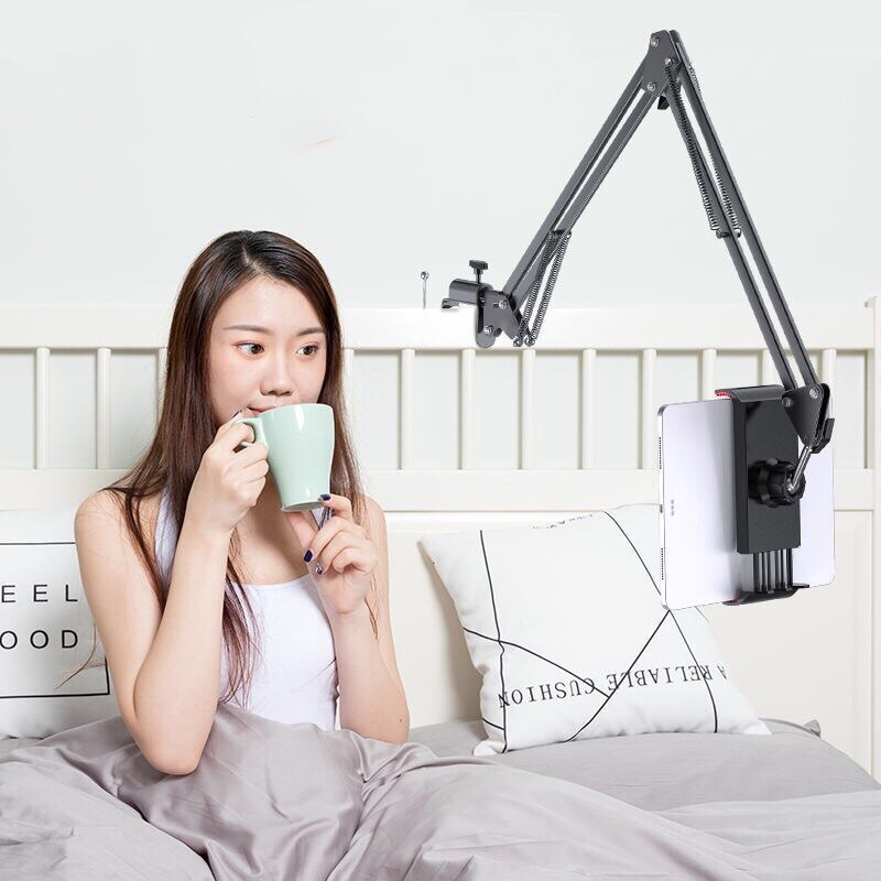 Phone holder stand iPad stand tablet clamp table clamp adjustable bed ...