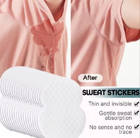 Underarm Sweat Pads, Armpit Sweat Stickers Anti-Perspiration Deodorant ...