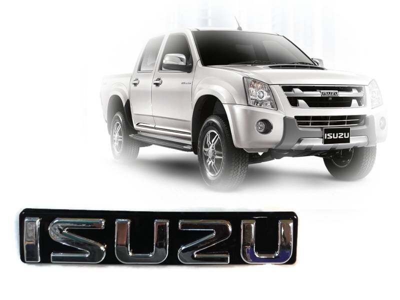 Car emblem badge, front logo, grille Chrome Isuzu emblem, DMAX logo ...