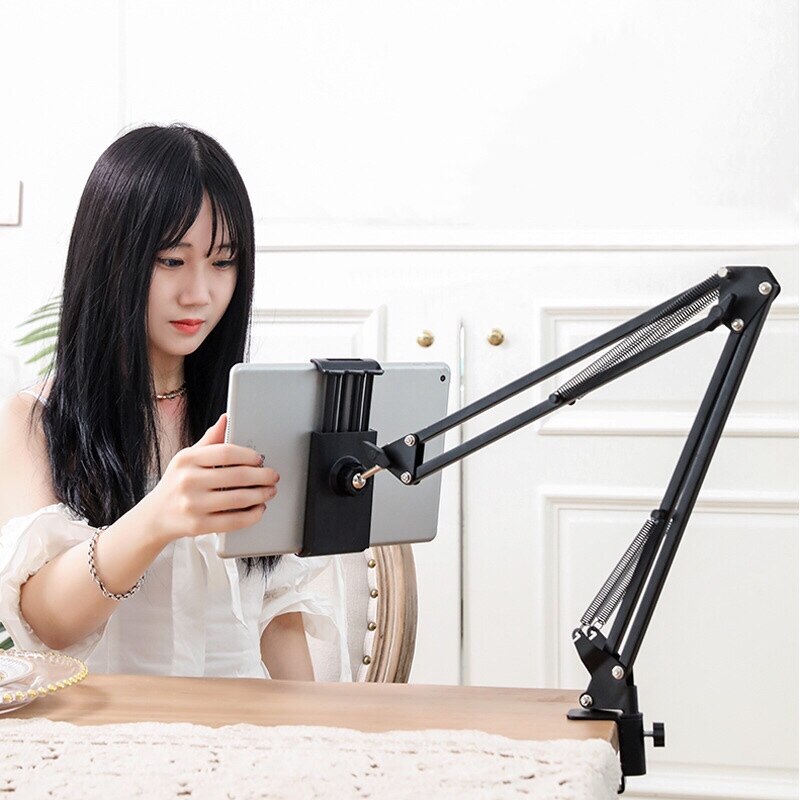 Phone holder stand iPad stand tablet clamp table clamp adjustable bed ...