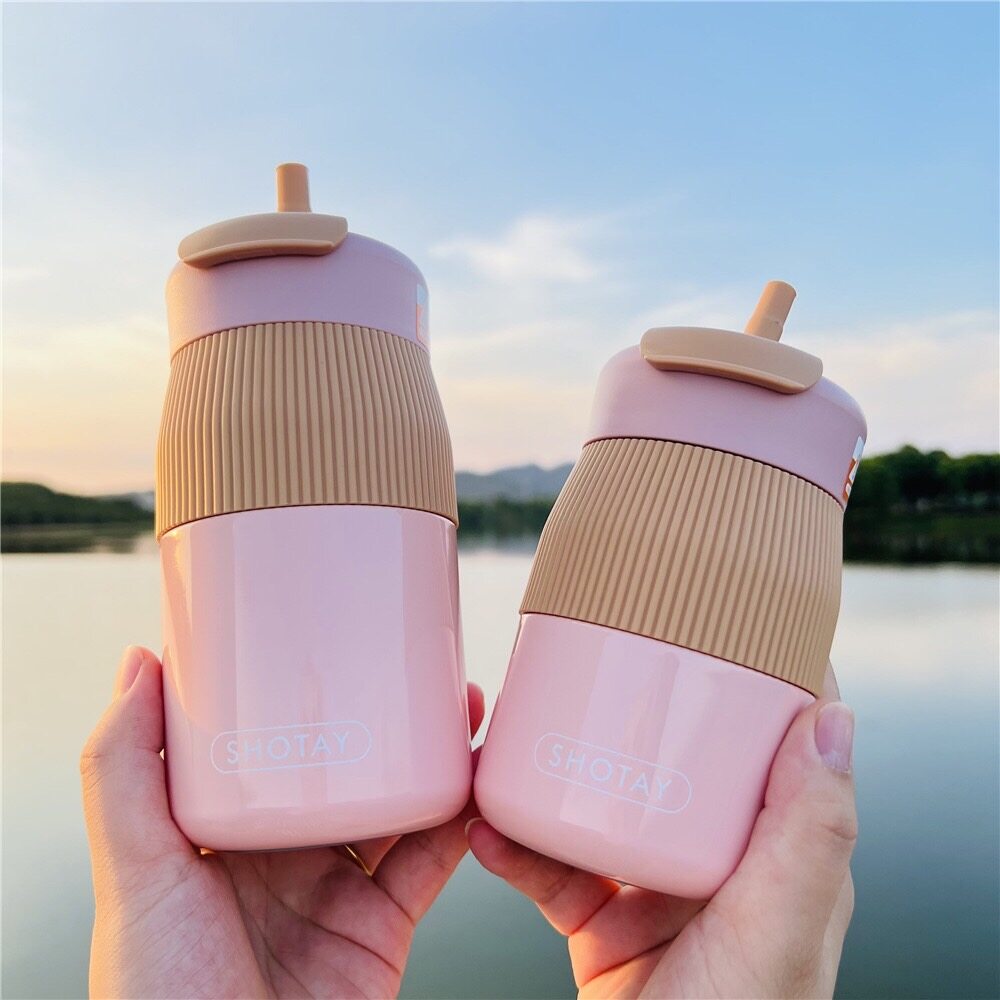 Shotay 420ml small stainless steel Thermos water bottle. And 320ml ...