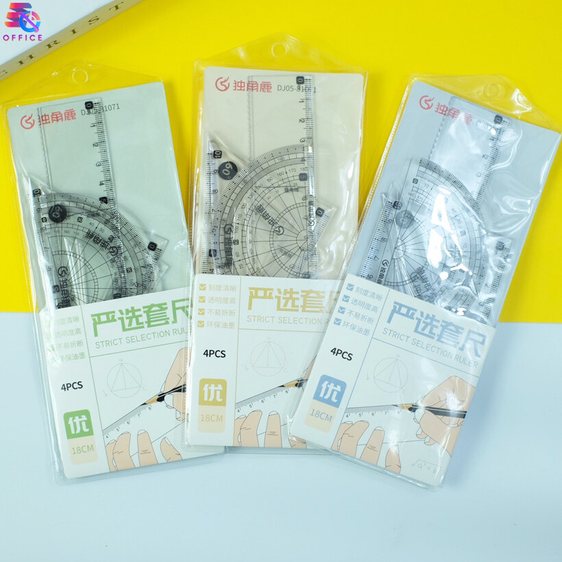 15 , 18 cm geometry set price/PCs color geometry set Ruler 4 pcs ...