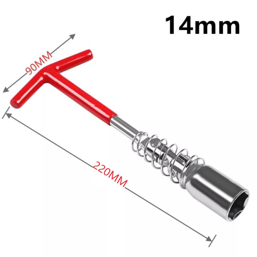 The butt-locking tee, remove the spark plug, remove the spark plug ...